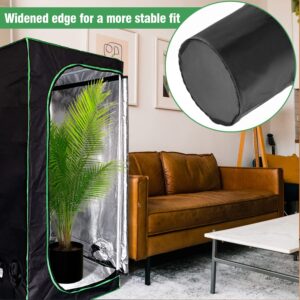 2Pcs Grow Tents Vent Cover- 4" Duct Filter Vent Cover- Grow Tents Vent Filter Cover with Elastic Band and Fixed Buckle to Dust-Proof for Plant Grow Tent Vent