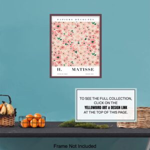 Minimalist Matisse Wall Art & Decor - Mid Century Modern Poster - Gallery Wall Art - Aesthetic Room Decor - Abstract Gifts for Women - Contemporary Museum Pictures - Bedroom Living Room Print 8x10