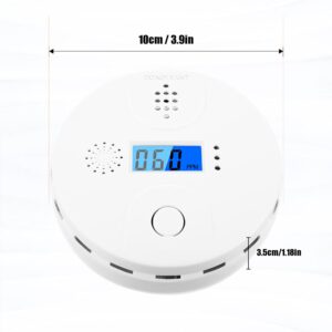 Carbon Monoxide Detector,CO Alarm Detector with Digital Display and Sound Alarm for Home 2pcs