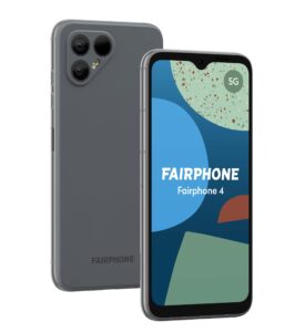 fairphone 4 dual-sim 128gb rom + 6gb ram (gsm only | no cdma) factory unlocked 5g smartphone (grey) - international version