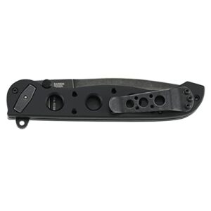 CRKT M16-03DB Folding Pocket Knife: Assisted Opening EDC, Deadbolt Lock, D2 Stonewash Blade, Reversible Pocket Clip Stonewash Blade, Aluminum Handle