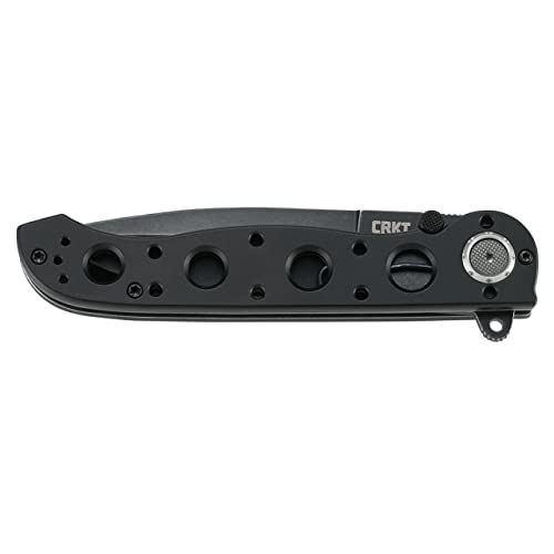 CRKT M16-03DB Folding Pocket Knife: Assisted Opening EDC, Deadbolt Lock, D2 Stonewash Blade, Reversible Pocket Clip Stonewash Blade, Aluminum Handle