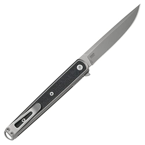 CRKT SEIS EDC Folding Pocket Knife: Gentleman's Knife, Everyday Carry, Liner Lock, Glass Reinforced Nylon Handle with Deep Carry Pocket Clip 7123