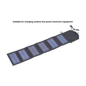 10.5W 5-6V Foldable Solar Charging Panel Crystalline Silicon Portable Charger USB Interface Solar Generator for Mobile Digital Devices