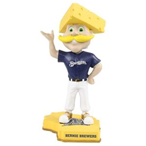 bernie brewer milwaukee brewers cheesehead hat special edition bobblehead mlb