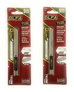 o l f a 5018 svr-1 9mm stainless steel slide-lock utility knife (2 pack)