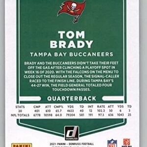 2021 Donruss #1 TOM BRADY NM+-MT+ Tampa Bay Buccaneers Football