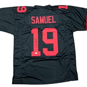 Deebo Samuel San Fransico 49ers Signed Autograph Custom Jersey Black JSA Witnessed Certified