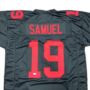 Deebo Samuel San Fransico 49ers Signed Autograph Custom Jersey Black JSA Witnessed Certified