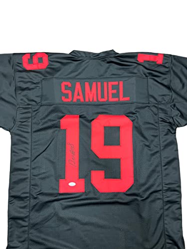 Deebo Samuel San Fransico 49ers Signed Autograph Custom Jersey Black JSA Witnessed Certified