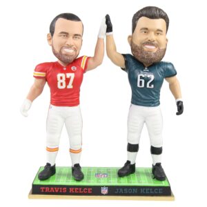 jason kelce travis kelce kansas city chiefs philadelphia eagles bobblehead