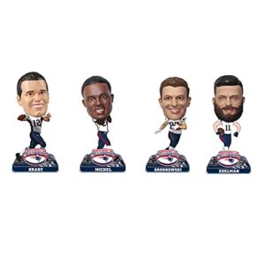 new england patriots super bowl liii champions mini set of 4 bobblehead nfl