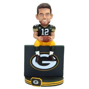 aaron rodgers green bay packers lambeau leap bobblehead nfl