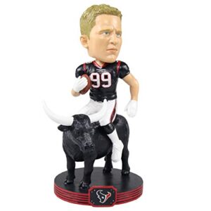 j.j. watt houston texans riding longhorn bobblehead nfl