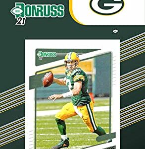 Green Bay Packers 2021 Donruss Factory Sealed Team Set with Aaron Rodgers, Brett Favre and 3 Rookies Plus