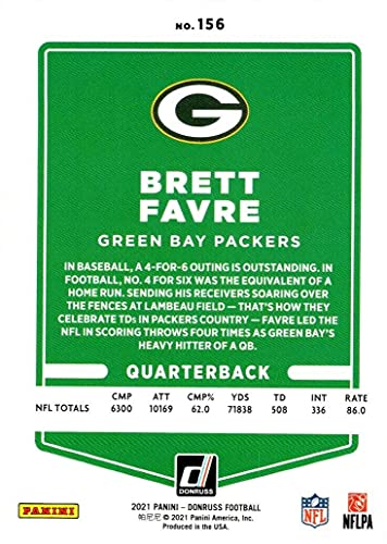 Green Bay Packers 2021 Donruss Factory Sealed Team Set with Aaron Rodgers, Brett Favre and 3 Rookies Plus