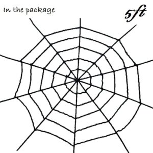 4 feet Black Spiderweb Spider Webs Halloween Decorations Large 5ft end-to-end Halloween Black Spider Web Plush Spiderweb Decor Spiders Halloween Decorations