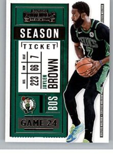 2020-21 panini contenders season ticket #84 jaylen brown boston celtics nba basketball trading card