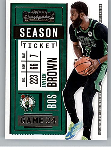 2020-21 Panini Contenders Season Ticket #84 Jaylen Brown Boston Celtics NBA Basketball Trading Card