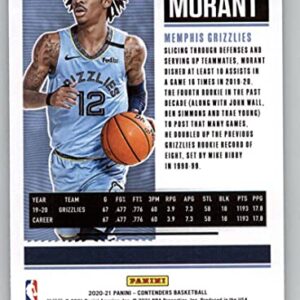 2020-21 Panini Contenders Season Ticket #75 Ja Morant Memphis Grizzlies NBA Basketball Trading Card