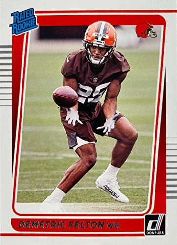 Cleveland Browns 2021 Donruss Factory Sealed 11 Card Team Set with Nick Chubb and 4 Rated Rookie Cards Plus