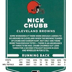 Cleveland Browns 2021 Donruss Factory Sealed 11 Card Team Set with Nick Chubb and 4 Rated Rookie Cards Plus