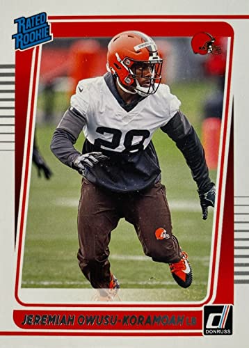 Cleveland Browns 2021 Donruss Factory Sealed 11 Card Team Set with Nick Chubb and 4 Rated Rookie Cards Plus