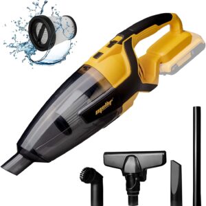 Mellif Cordless Vacuum for Dewalt 20V Max Battery, Handheld Electric Power Vacuum Cleaner for Hardwood Floor Carpet Pet Hair Car (No Battery)