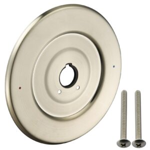 escutcheon replacement for moen 16090 chateau collection, for one-handle tub and shower faucets, brushed nickel