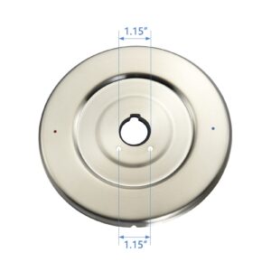 Escutcheon Replacement for Moen 16090 Chateau Collection, for One-Handle Tub and Shower Faucets, Brushed Nickel