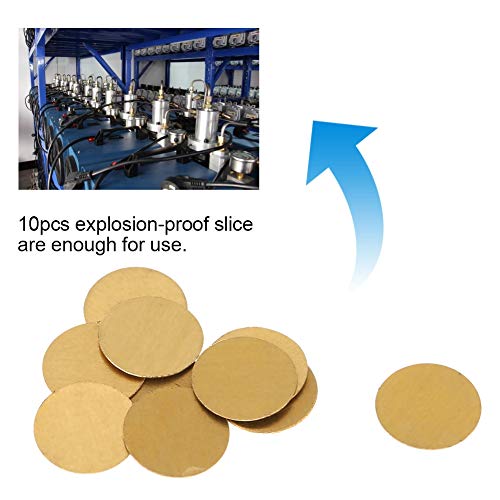 Explosion Proof Discs, 10pcs Explosion-Proof Rupture Disc for YONGHENG Air Compressor Pump 7 * 7 * 1mm