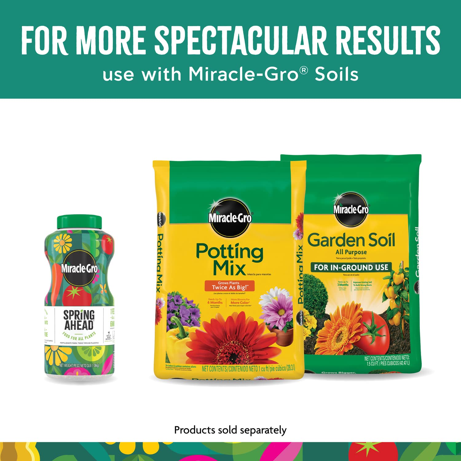 Miracle-Gro Spring Ahead - Granular Plant Food for All Plants, 3 lbs.