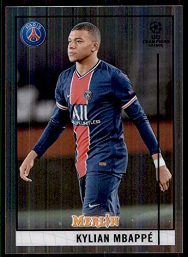 2020-21 Topps Merlin Collection Chrome UEFA Champions League - [Base] #100 - Kylian Mbappe