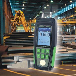 Ultrasonic Thickness Gauge Industrial-882 / Steel, Metals, Plastic, Glass, PVC, Pipes Thickness Gauge Meter – Range 0.039 to 8.85 inch| 2.4” HD Color LCD | Auto Calibration (All materiаl)