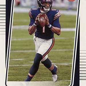 Justin Fields 2021 Donruss Mint Rated Rookie Card #253 Picturing this Chicago Bears First Round Pick in his Dark Blue Jersey