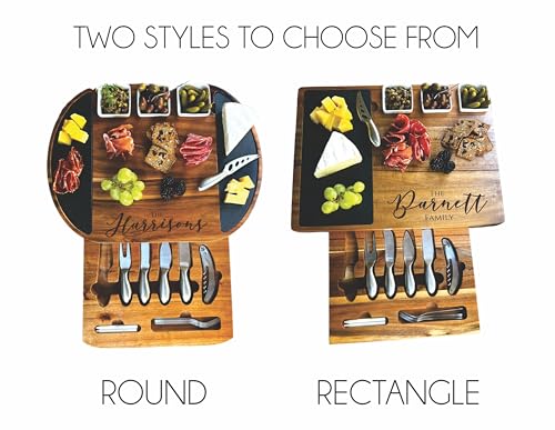 Personalized Charcuterie Board Set/19pcs Cheese Board And Knife Set, Realtor Closing gift, Custom Charcuterie board, Wedding Gift