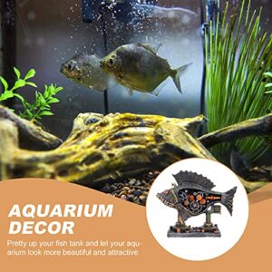 balacoo 1pc Fish Tank Landscaping Ornaments Lizard Hideouts Aquarium Shelter Ornament Home Decor Tropical Fish Figurines Aquarium Hideout Betta Hiding Shelter Animal Resin Bonsai Pot