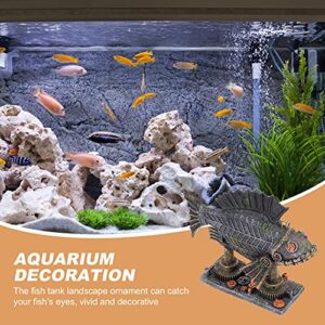 balacoo 1pc Fish Tank Landscaping Ornaments Lizard Hideouts Aquarium Shelter Ornament Home Decor Tropical Fish Figurines Aquarium Hideout Betta Hiding Shelter Animal Resin Bonsai Pot