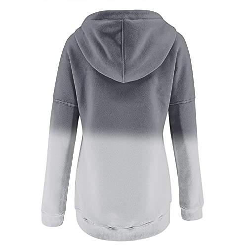 Baralonly Hoodies for Women Pullover, Casual Zipper Hooded Sweatshirts Long Sleeve Winter Fall Tops Cozy Sweater Shirts