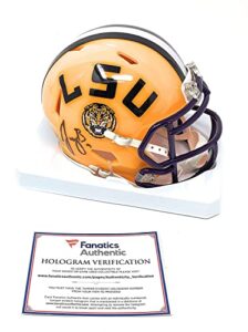 joe burrow lsu tigers signed autograph speed mini helmet fanatics authentic certified