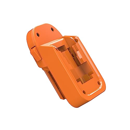 LQ-18RY Adapter Fits Ridgid 18v (NOT 18v Advanced Platform) Cordless Tools for DeWalt 20v MAX XR Slider Lithium Batteries-Adapter Only, Orange