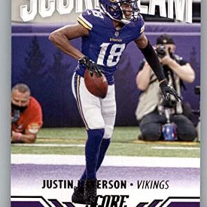 2021 Score Score Team #17 Justin Jefferson Minnesota Vikings NFL Football Trading Card