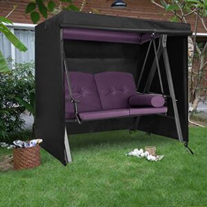 Slan Arrow 2 Seater Patio Swing Cover Outdoor Swing Chair Cover Hammock Glider Cover Durable Waterproof Dustproof Windproof All Weather Protector