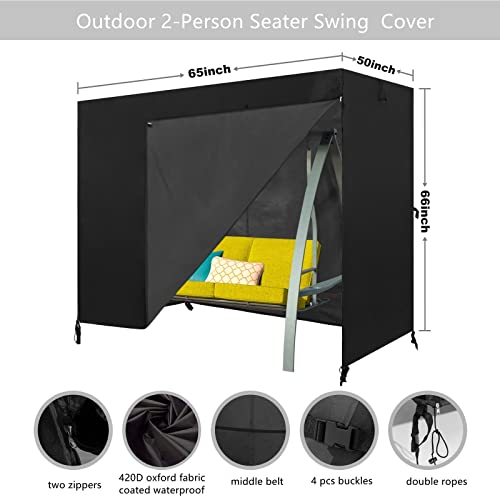 Slan Arrow 2 Seater Patio Swing Cover Outdoor Swing Chair Cover Hammock Glider Cover Durable Waterproof Dustproof Windproof All Weather Protector