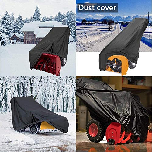 UCARE Snow Thrower Cover Dustproof Waterproof Snow Blower Covers for Most Electric Two-Stage Snow Throwers (S: 42.91x31.88x50in/ 109x81x127cm)