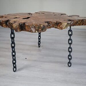 Live Edge Olive Tree Root Amazing Naturally Form Wood Slab, Big Coffee Table 81 X 64 cm (Handmade)