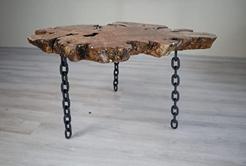 Live Edge Olive Tree Root Amazing Naturally Form Wood Slab, Big Coffee Table 81 X 64 cm (Handmade)