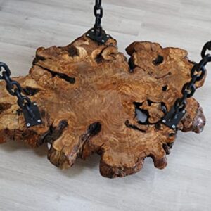 Live Edge Olive Tree Root Amazing Naturally Form Wood Slab, Big Coffee Table 81 X 64 cm (Handmade)