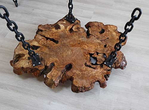 Live Edge Olive Tree Root Amazing Naturally Form Wood Slab, Big Coffee Table 81 X 64 cm (Handmade)