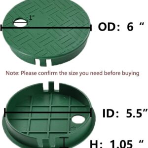 Jayen 2/4 Pcs 6" Valve Box Cover Lid for Sprinkler Irrigation System